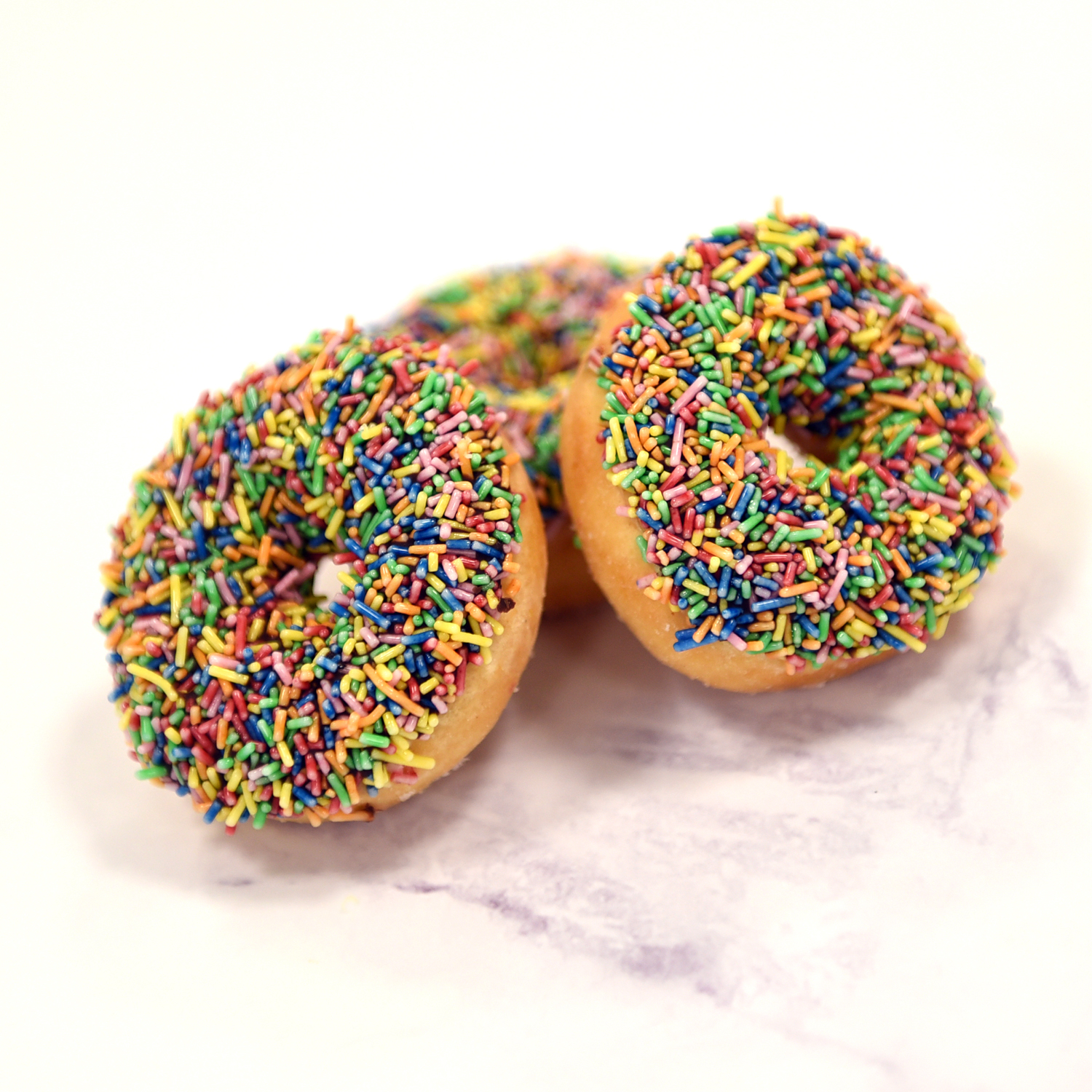 Coloured Sparkle Donut Ring - Busy Bee